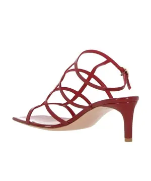 GIANVITO ROSSI Mondry 55mm Leather Sandals - Red