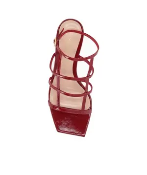 GIANVITO ROSSI Mondry 55mm Leather Sandals - Red