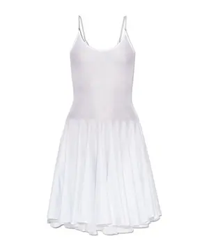 Alaïa Suspenders Dress - White