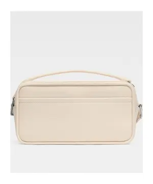 Jacquemus Le Baneto Crossbody Bag With Logo Plaque - Light Ivory
