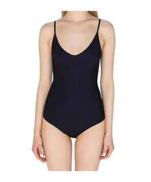 JIL SANDER V-neck Sleeveless Bodysuit - Black