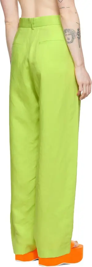 MSGM Logo Wide-leg Trousers