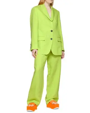 MSGM Logo Wide-leg Trousers