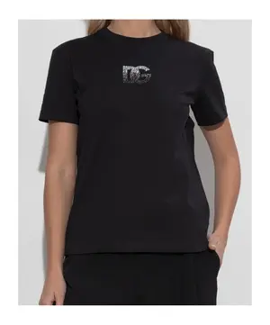 Dolce & Gabbana Dg Logo Embellished Crewneck T-shirt