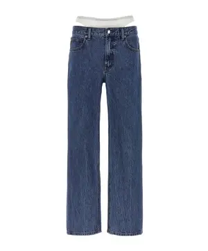 Alexander Wang Alexander Wang Layered Low-Waisted Jeans Deep Blue