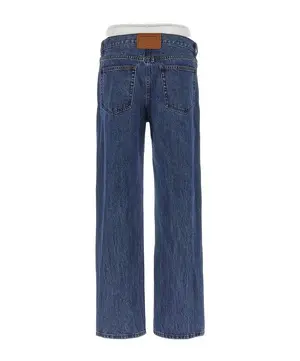 Alexander Wang Layered Low-waisted Jeans - Deep Blue