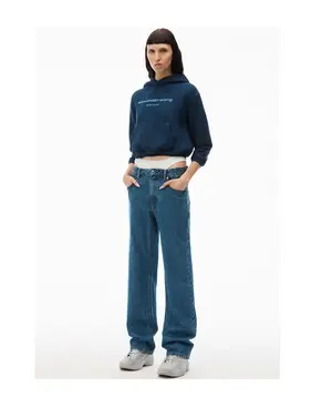 Alexander Wang Layered Low-waisted Jeans