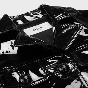 Celine Blouson Jacket In Patent Lambskin Leather