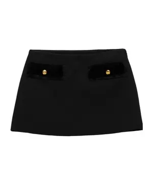 Prada Logo Engraved Mini Skirt