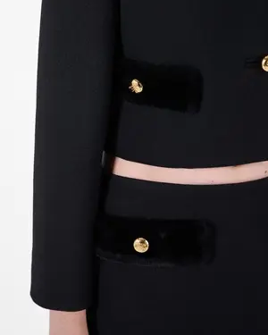 Prada Logo Engraved Mini Skirt