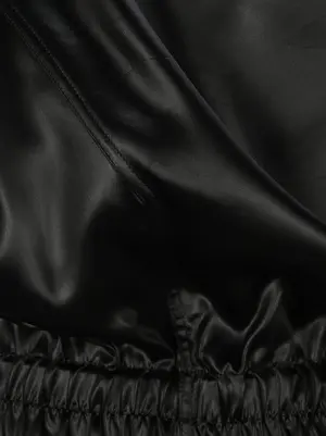 Rick Owens One-shoulder Satin Playsuit