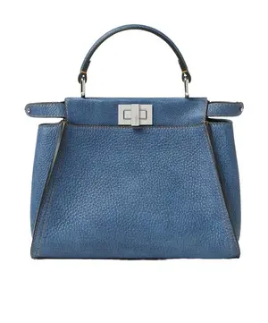 Fendi Peekaboo Mini Tote Bag - Blue