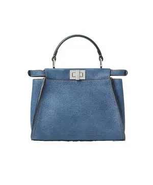 Fendi Peekaboo Mini Tote Bag - Blue