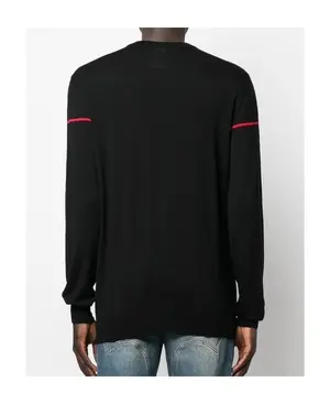Balmain Intarsia Logo Crew Neck Jumper