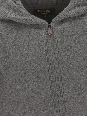 Loro Piana Zip-up Hooded Coat - Gray