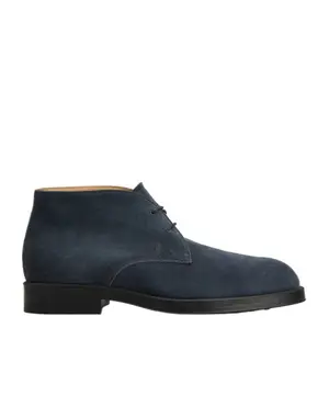 TOD'S Round Toe Lace-up Boots - Blue