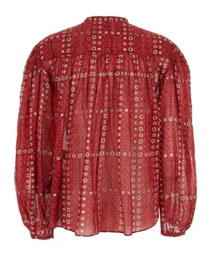 Isabel Marant Étoile Salika Printed Long Sleeve Top