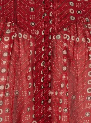 Isabel Marant Étoile Salika Printed Long Sleeve Top