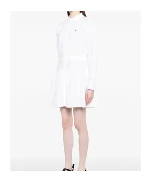 Ralph Lauren Buttoned Shirt Dress With Gathered Hem