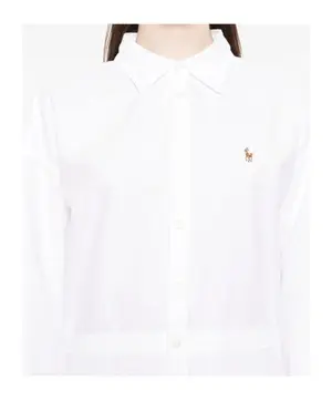 Ralph Lauren Buttoned Shirt Dress With Gathered Hem