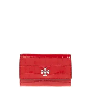 Tory Burch Kira Croc-embossed Flap Wallet
