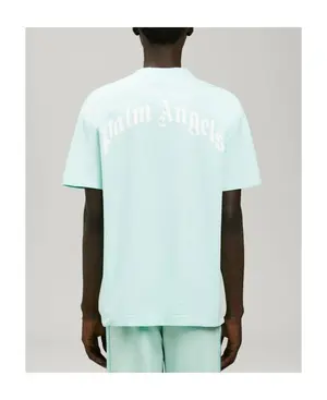Palm Angels Leopard Bear T-shirt - Blue