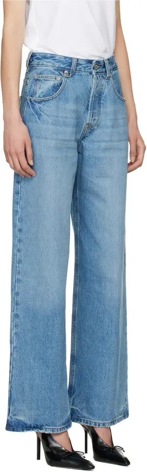 Jacquemus Le De Nîmes Wide-leg Jeans - Blue