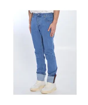 Gucci Tapered Fit Denim Trousers - Blue