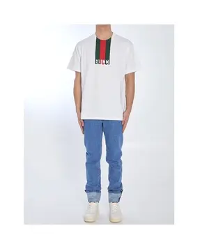 Gucci Tapered Fit Denim Trousers - Blue