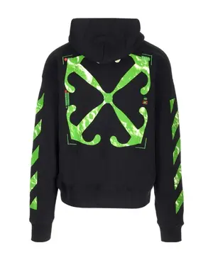 Off-White Arrow-motif Cotton Hoodie