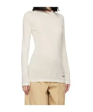 JIL SANDER Logo-printed Crewneck Long-sleeve T-shirt