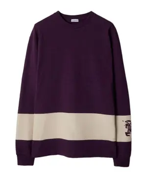Burberry Ekd Stripe Cotton Jumper