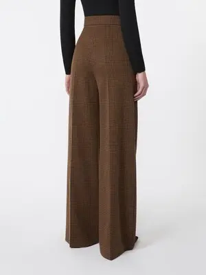Max Mara Plaid Patterned Trousers