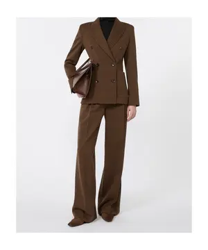 Max Mara Plaid Patterned Trousers