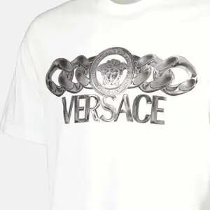 Versace Logo-printed Crewneck T-shirt