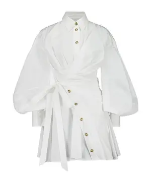Zimmermann Tie-waist Button Mini Dress