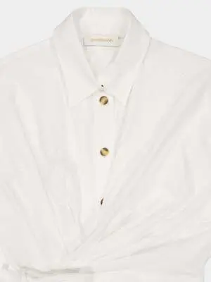 Zimmermann Tie-waist Button Mini Dress