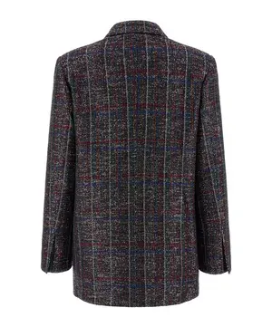 Missoni Sequin-embellished Tartan Double-breasted Blazer