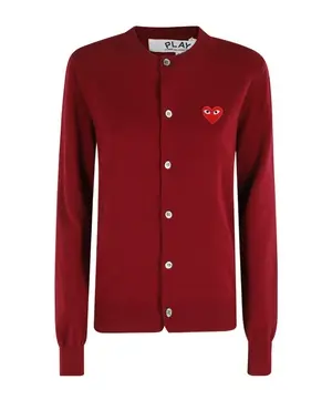 Play Comme Des Garcon Wool Cardigan