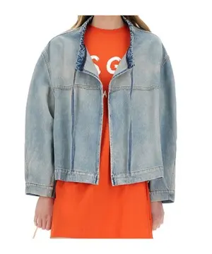 MSGM Drawstring Denim Jacket