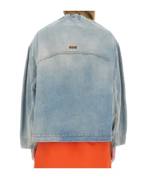 MSGM Drawstring Denim Jacket