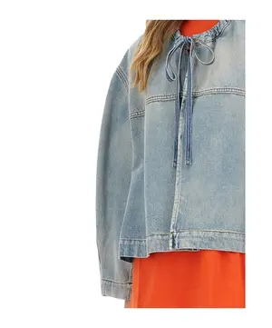 MSGM Drawstring Denim Jacket