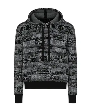 Dsquared2 Intarsia-knit Drawstring Hoodie