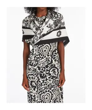 Max Mara Printed Square Shawl