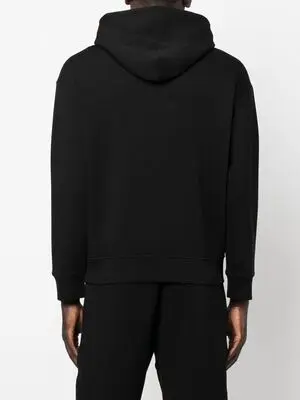 Emporio Armani Long Sleeve Hoodie With Logo Patch