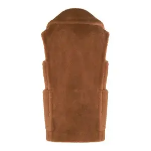 Max Mara Double-breasted Sleeveless Coat - Brown