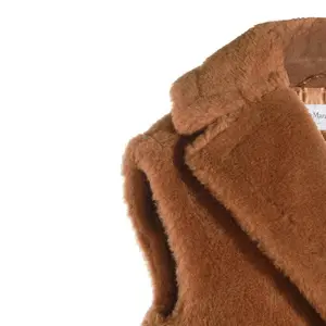 Max Mara Double-breasted Sleeveless Coat - Brown