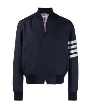 Thom Browne 4-bar Bomber Jacket - Blue