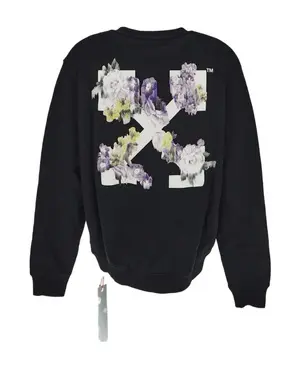 Off-White Floral Arrows Crewneck Sweatshirt - Black