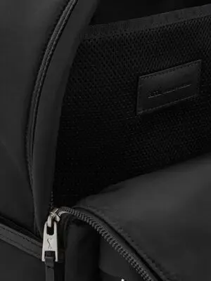 AMI Paris Logo-detail Zip Backpack - Black